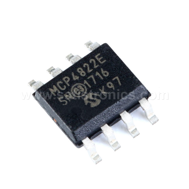 Microchip MCP4822-E/SN SOIC-8 Digital to Analog Converter | Satistronics